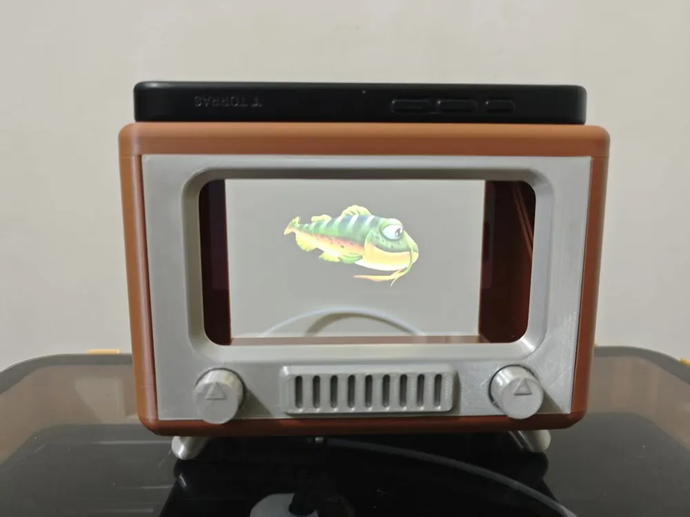 Retro Holographic Projection Mini TV - Free 3D Print Model - MakerWorld