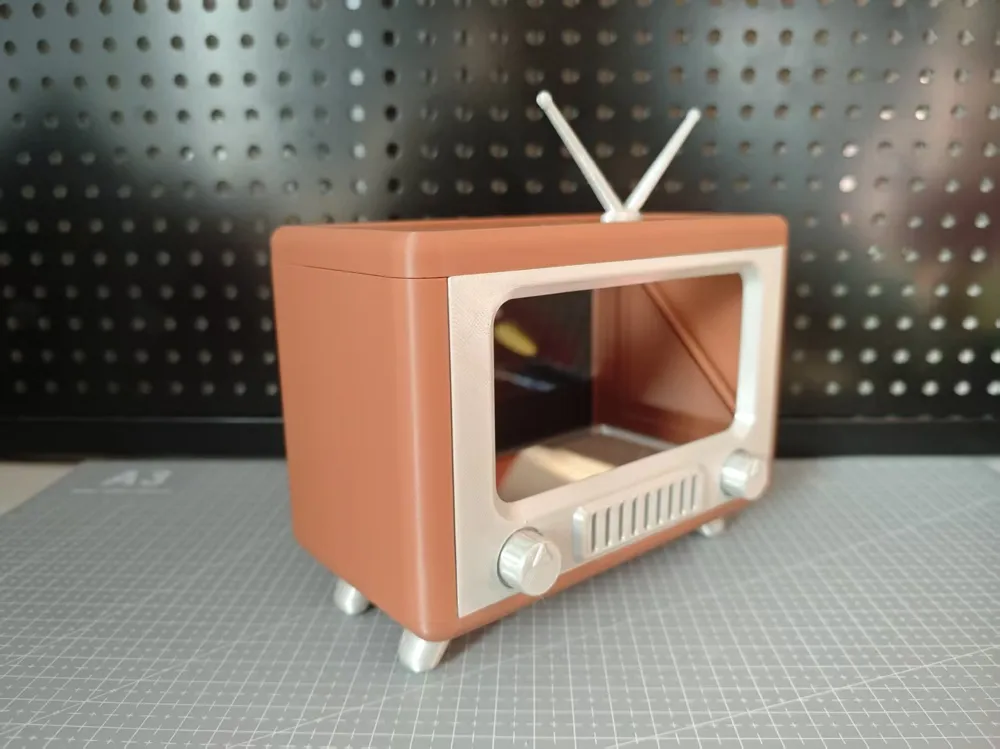 Retro Holographic Projection Mini TV - Free 3D Print Model - MakerWorld