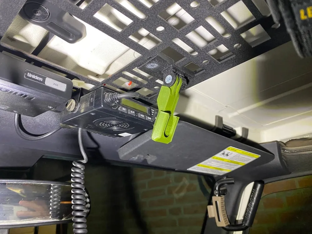 Microphone Mount for MOLLE Panel Overhead Console - Free 3D Print Model ...