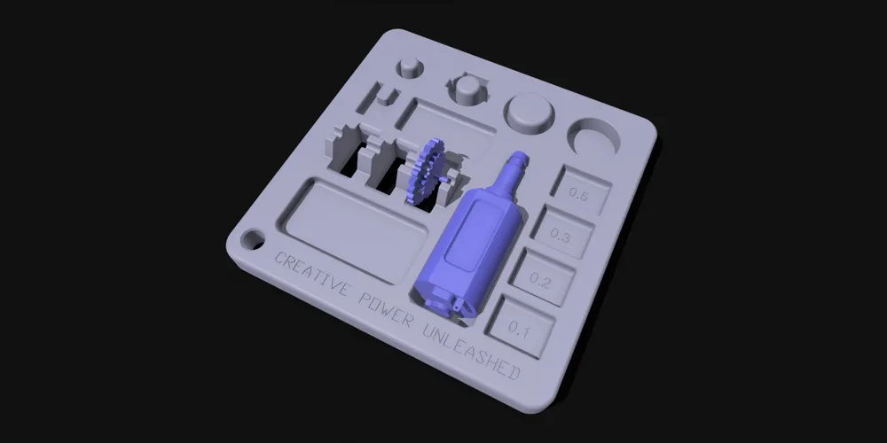 V2 Gearbox Maintenance Parts Plate - Free 3D Print Model - MakerWorld