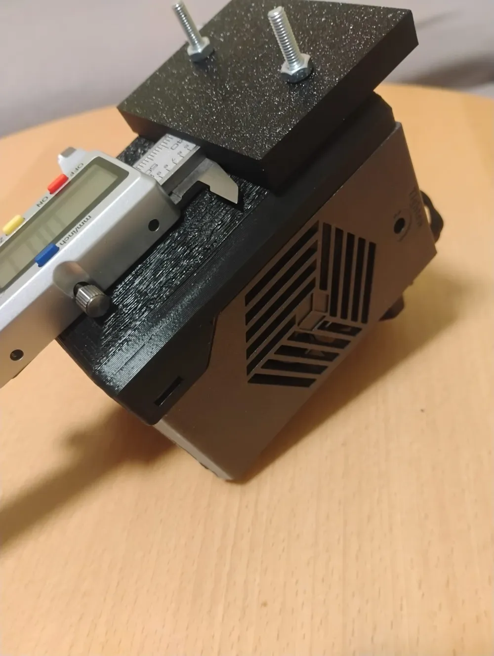 Kobra 3 – Digital Caliper Mount - Free 3D Print Model - MakerWorld