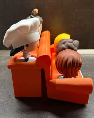 FRIENDS couch for McDonalds figures - Free 3D Print Model - MakerWorld
