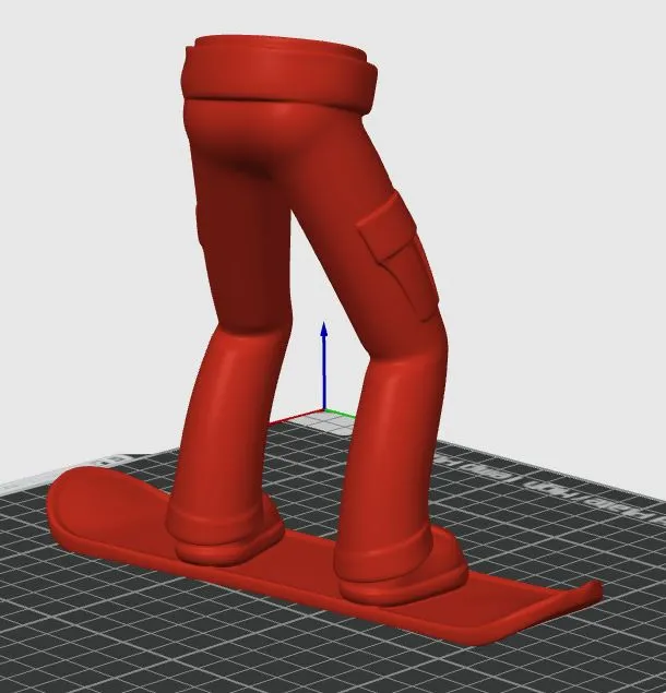 Elf-on-the-Shelf Snowboarder Legs Elf Pants Legs - Free 3D Print Model ...
