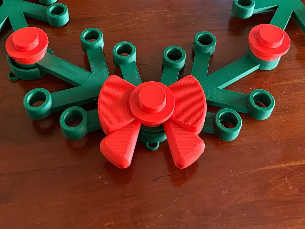 Brick Wreath Bow (with Twist Lock) by BeckTuning MakerWorld: Download ...