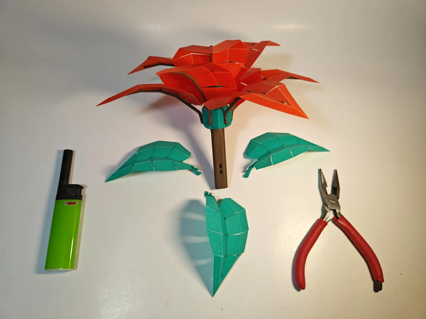 Christmas Flower - Poinsettia (Origami Inspired) - Free 3D Print Model ...