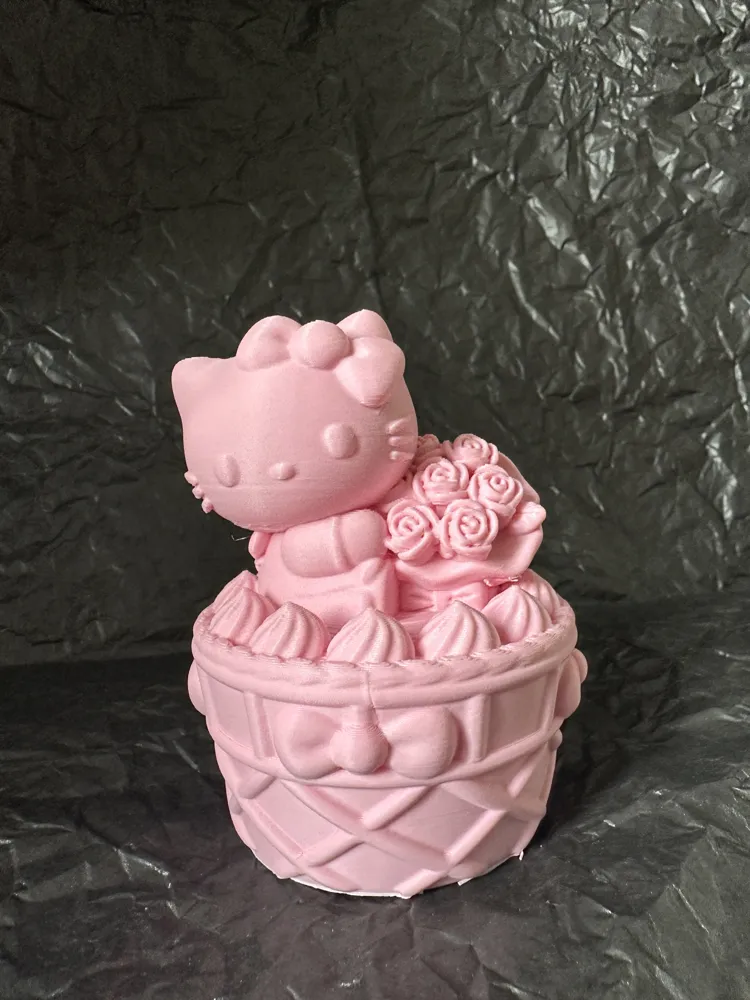 KT mini cake Hello Kitty by 仙女的事情你少管 MakerWorld: Download Free 3D Models