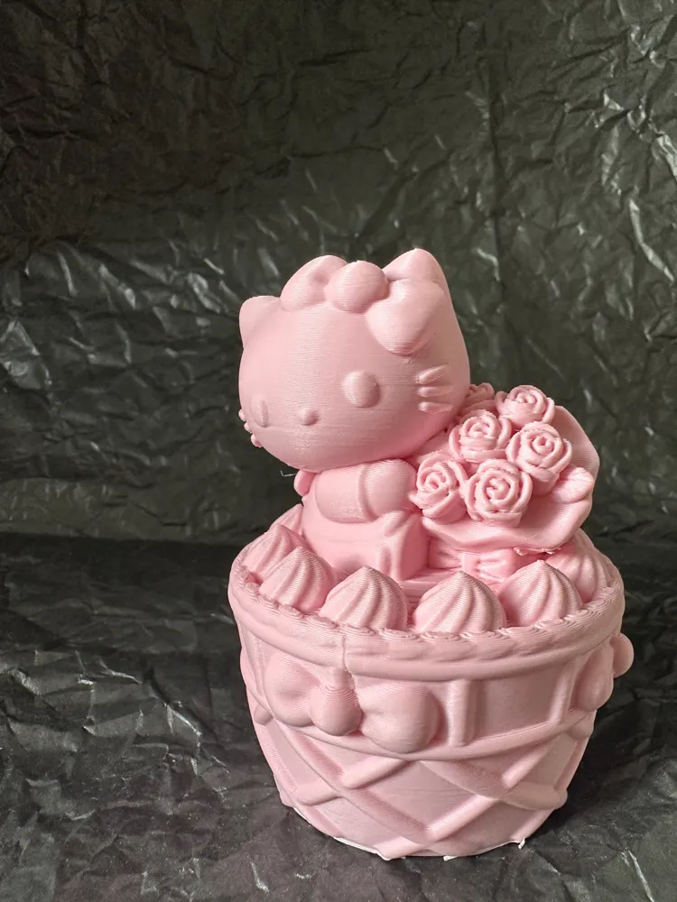 KT mini cake Hello Kitty by 仙女的事情你少管 MakerWorld: Download Free 3D Models