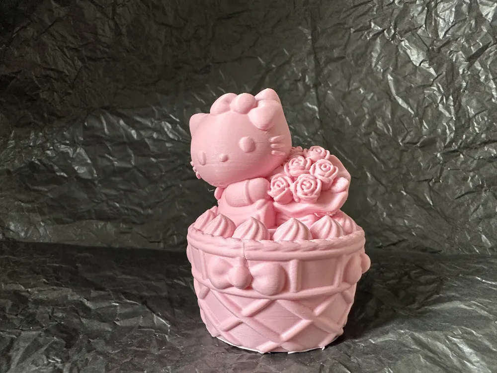 KT mini cake Hello Kitty by 仙女的事情你少管 MakerWorld: Download Free 3D Models