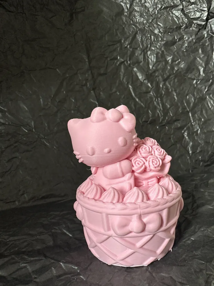 KT mini cake Hello Kitty by 仙女的事情你少管 MakerWorld: Download Free 3D Models