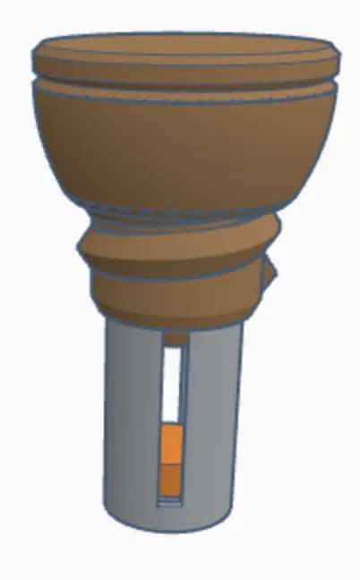 Harry Potter's Wand Flashlight | Lumos Spell - Free 3D Print Model ...