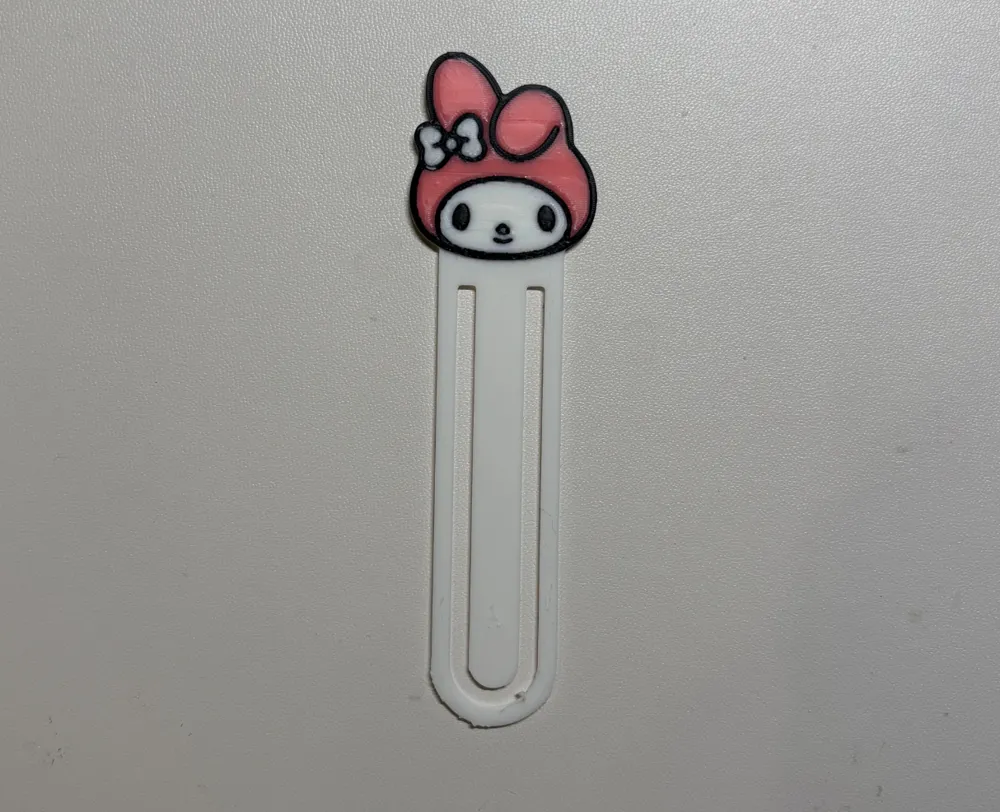 My Melody Bookmark - Free 3D Print Model - MakerWorld