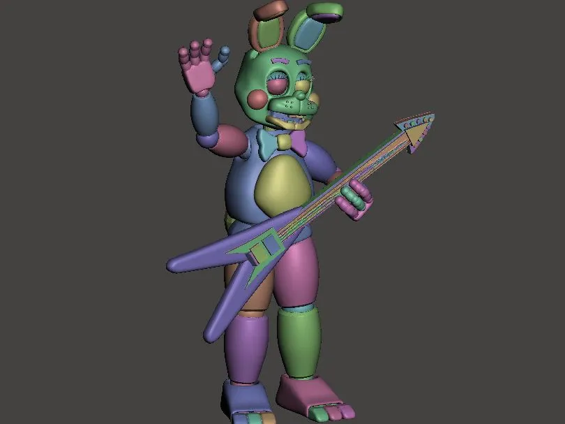 STATIC - Bonnie the Bunny – FNaF Tribute Model - Free 3D Print Model ...