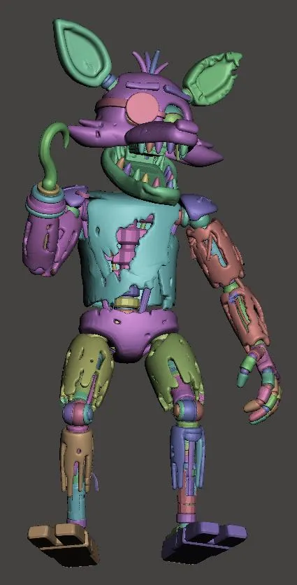 STATIC Foxy the Pirate – Static FNaF Tribute Model - Free 3D Print ...