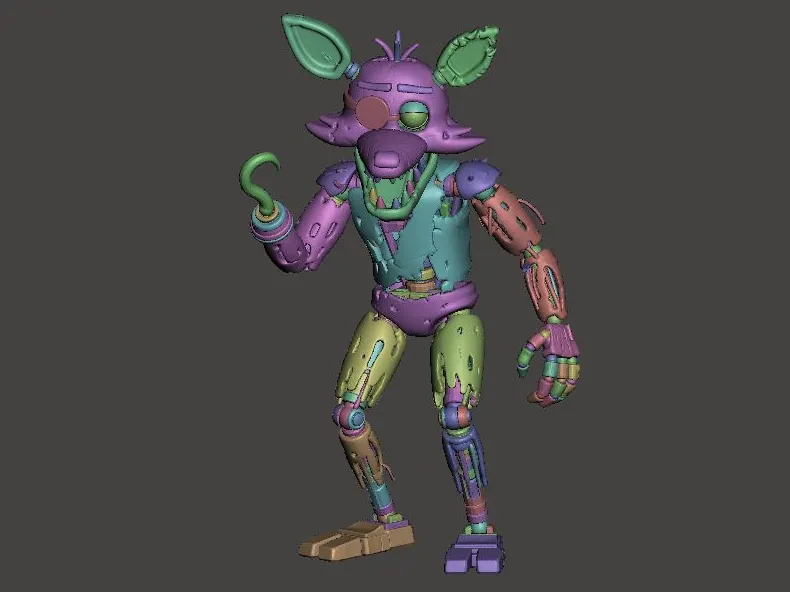 STATIC Foxy the Pirate – Static FNaF Tribute Model - Free 3D Print ...