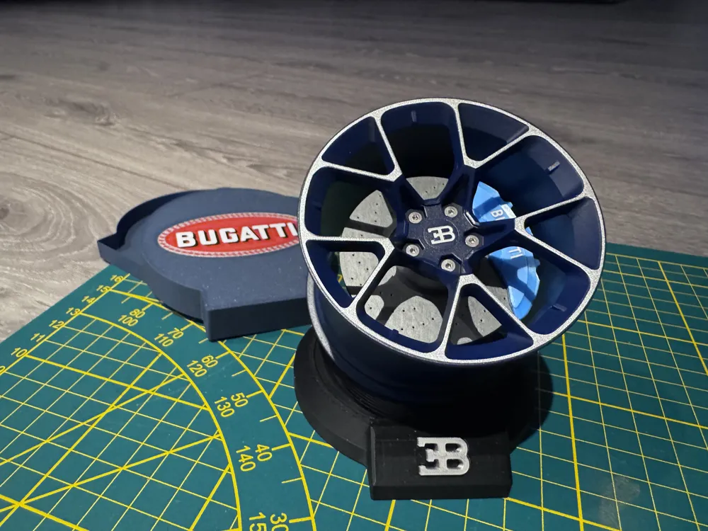 Bugatti Chiron Caractere wheel - Free 3D Print Model - MakerWorld