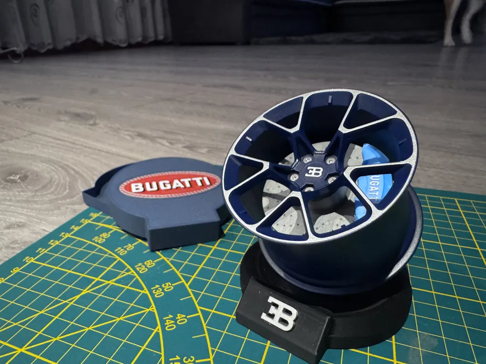 Bugatti Chiron Caractere wheel - Free 3D Print Model - MakerWorld