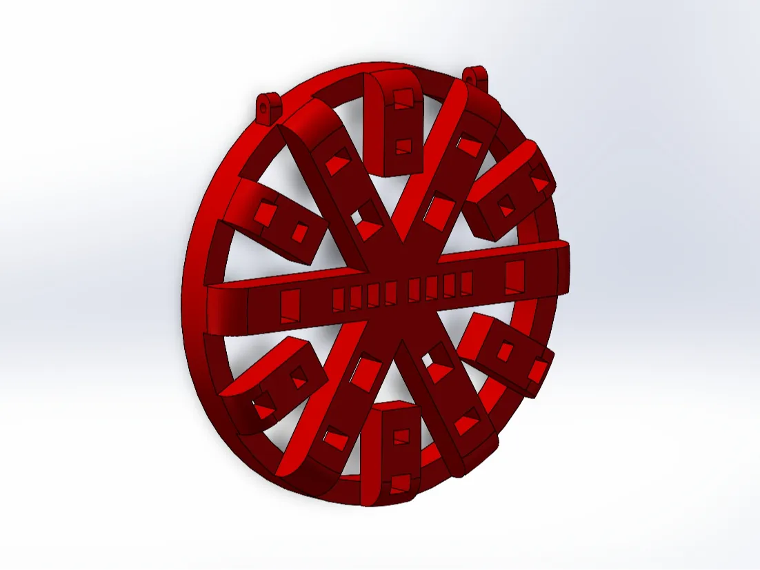 1:87 scale 8-meter subway construction shield machine blade model by 溯 ...