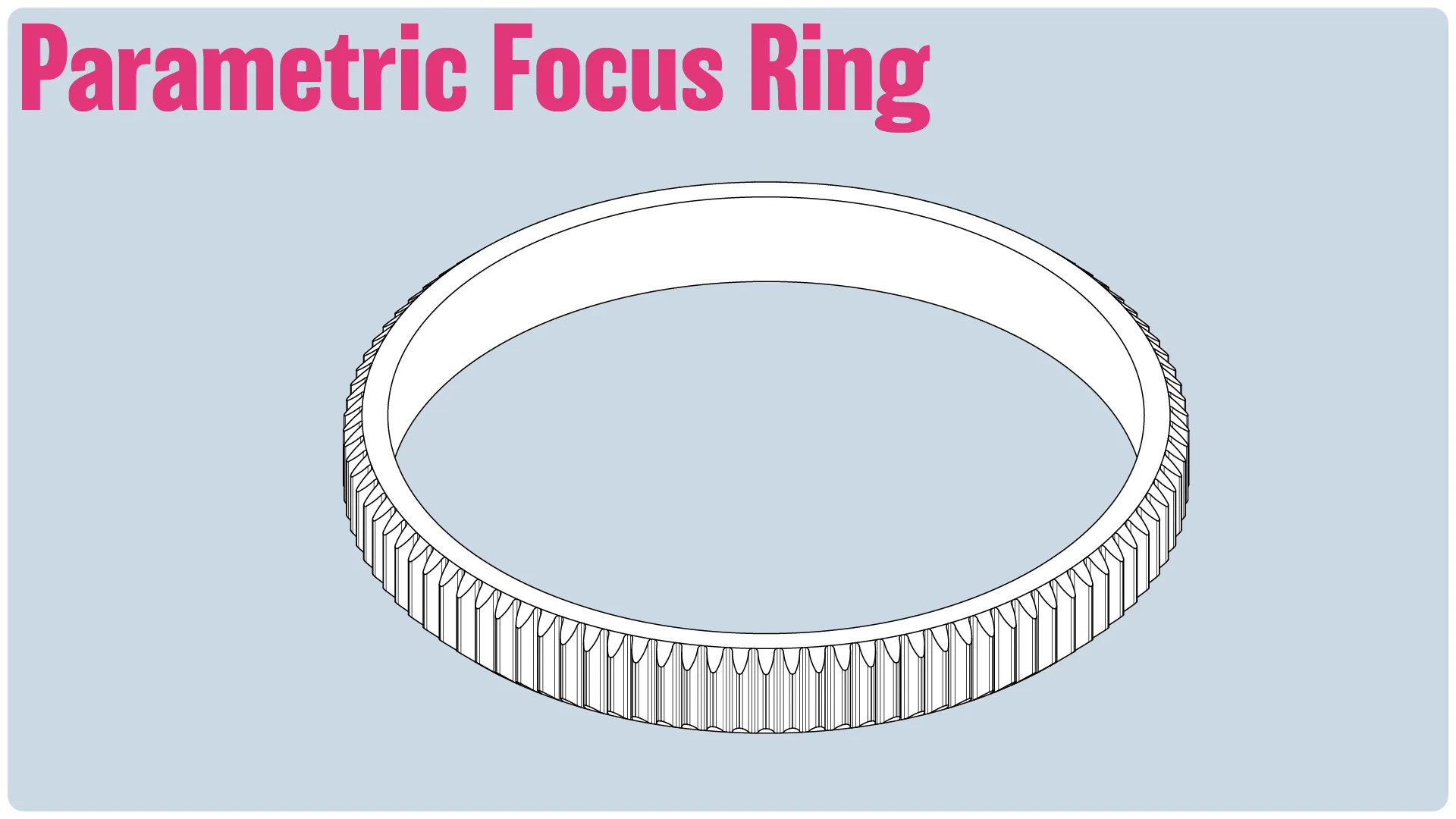 Parametric Lens Focus Ring - Free 3D Print Model - MakerWorld