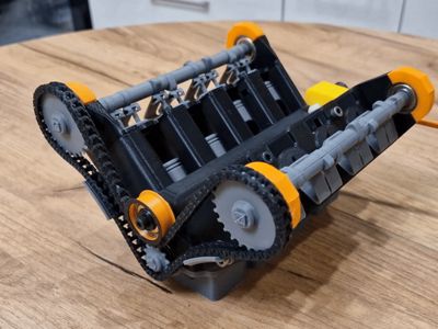 V8 Engine Model | Moving parts - Free 3D Print Model - MakerWorld