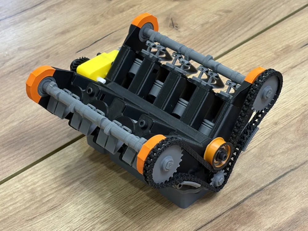 V8 Engine Model | Moving parts - Free 3D Print Model - MakerWorld
