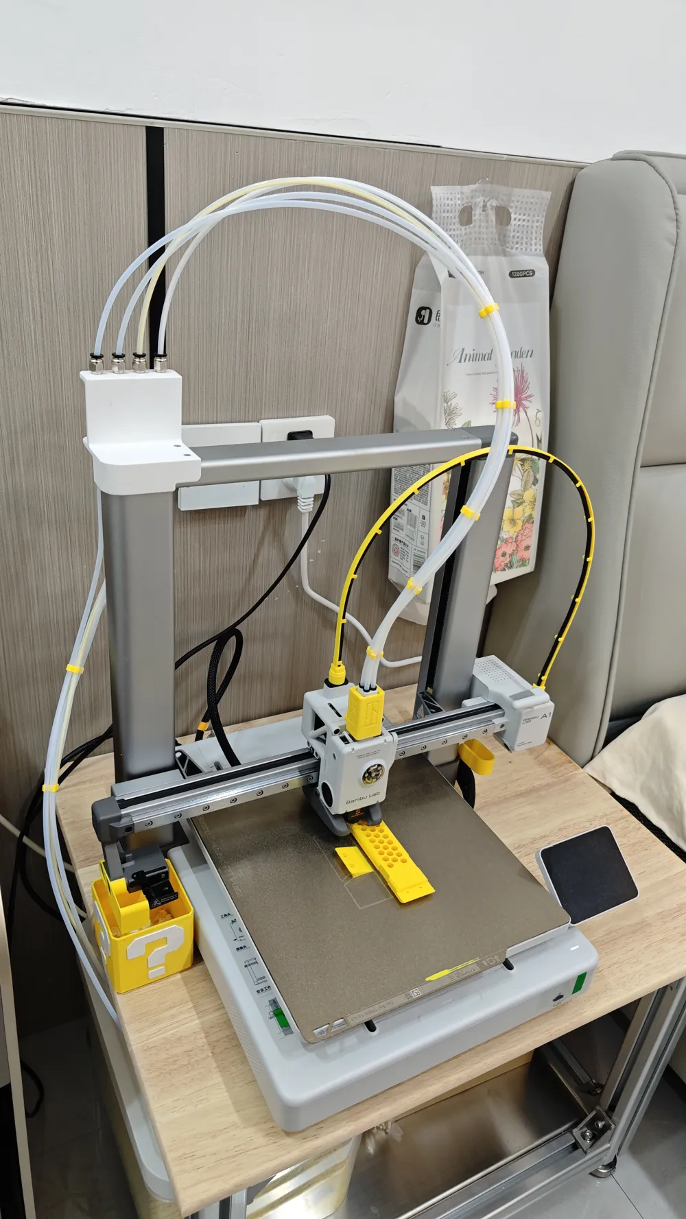 A1 manual filament change bracket Z-axis mount - Free 3D Print Model ...