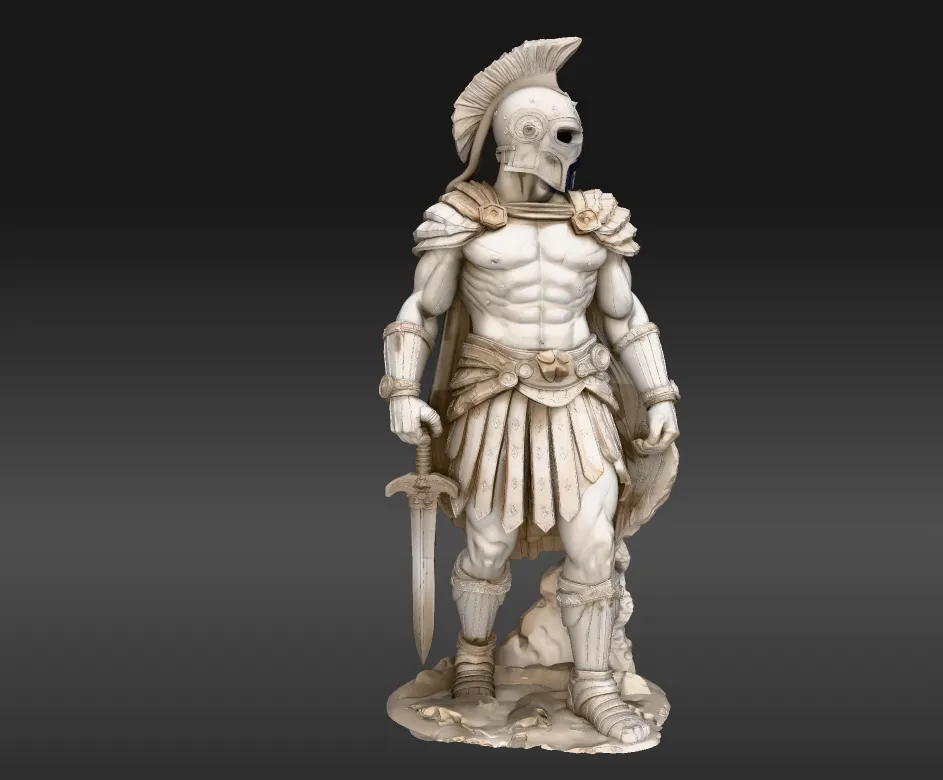 Greek Soldier - Free 3D Print Model - MakerWorld
