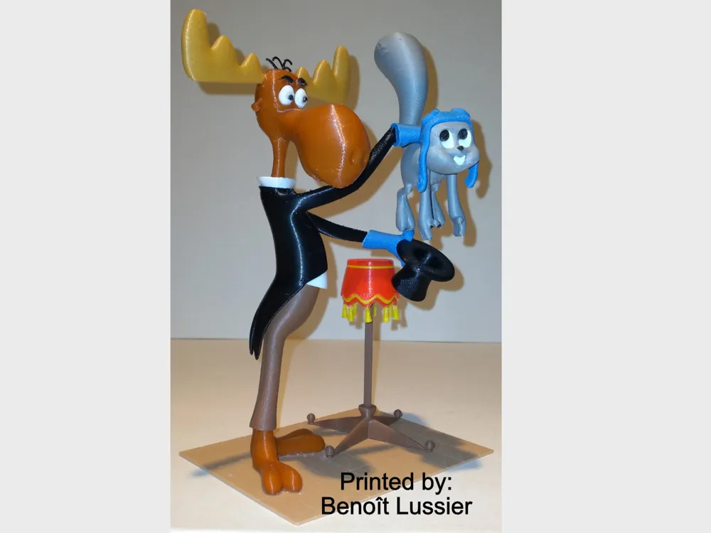 Rocky and Bullwinkle - Free 3D Print Model - MakerWorld