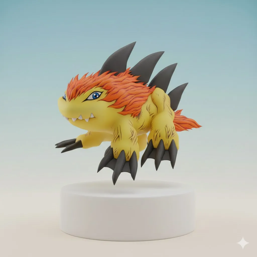Gizamon Digimon Creature Model - Free 3D Print Model - MakerWorld