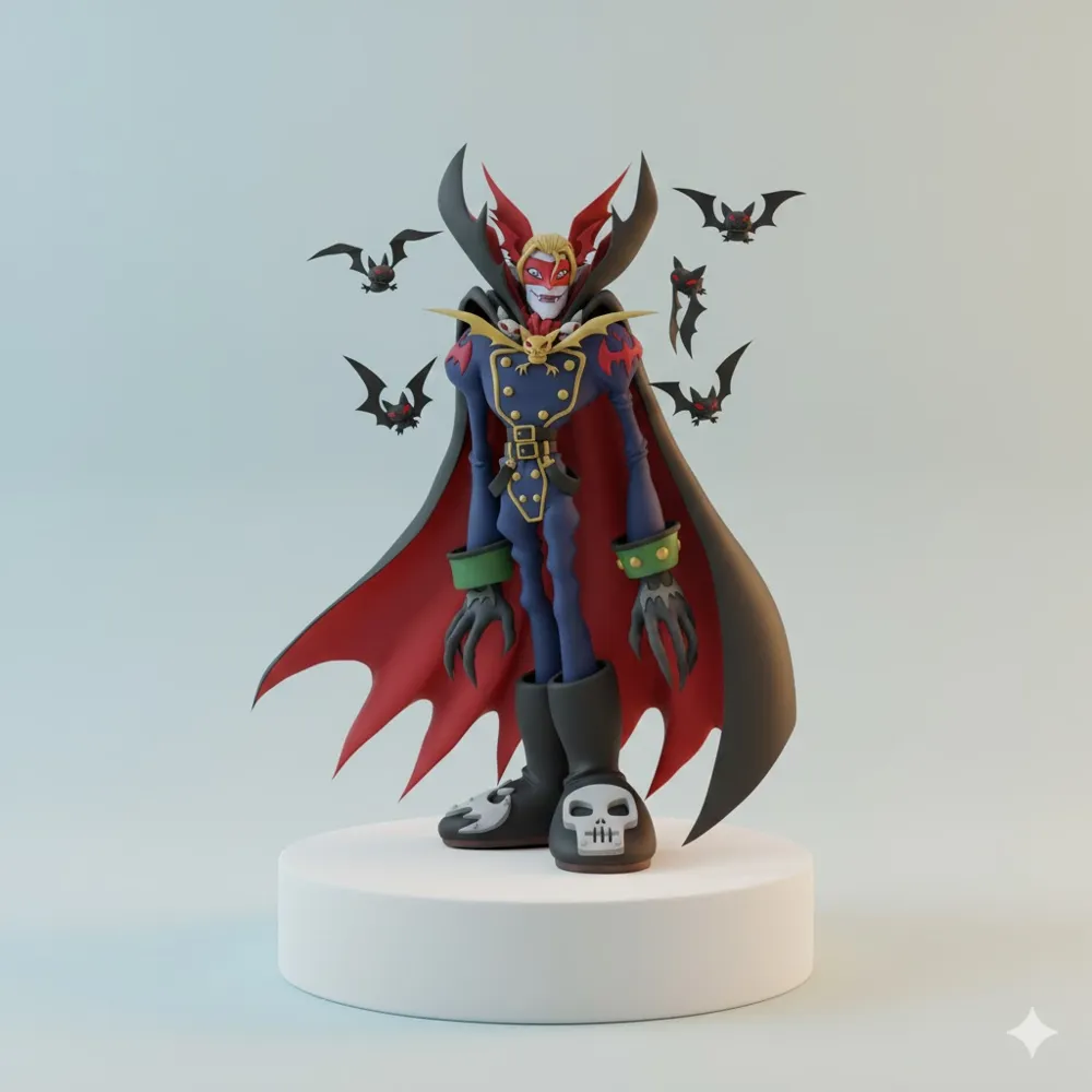 Vamdemon Digimon Creature Model - Free 3D Print Model - MakerWorld