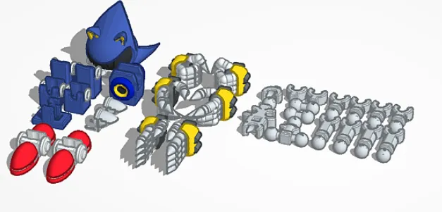 skin do metal sonic mini 13 - Modelo gratuito para impressão 3D ...
