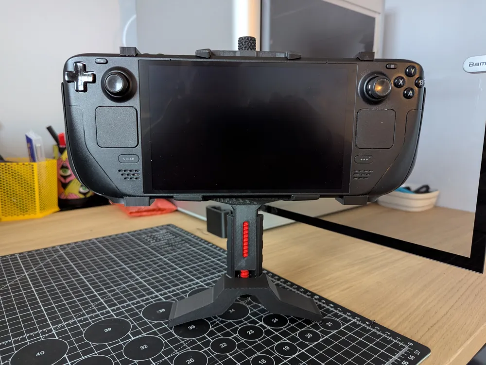 Adjustable Steamdeck belly stand - Free 3D Print Model - MakerWorld