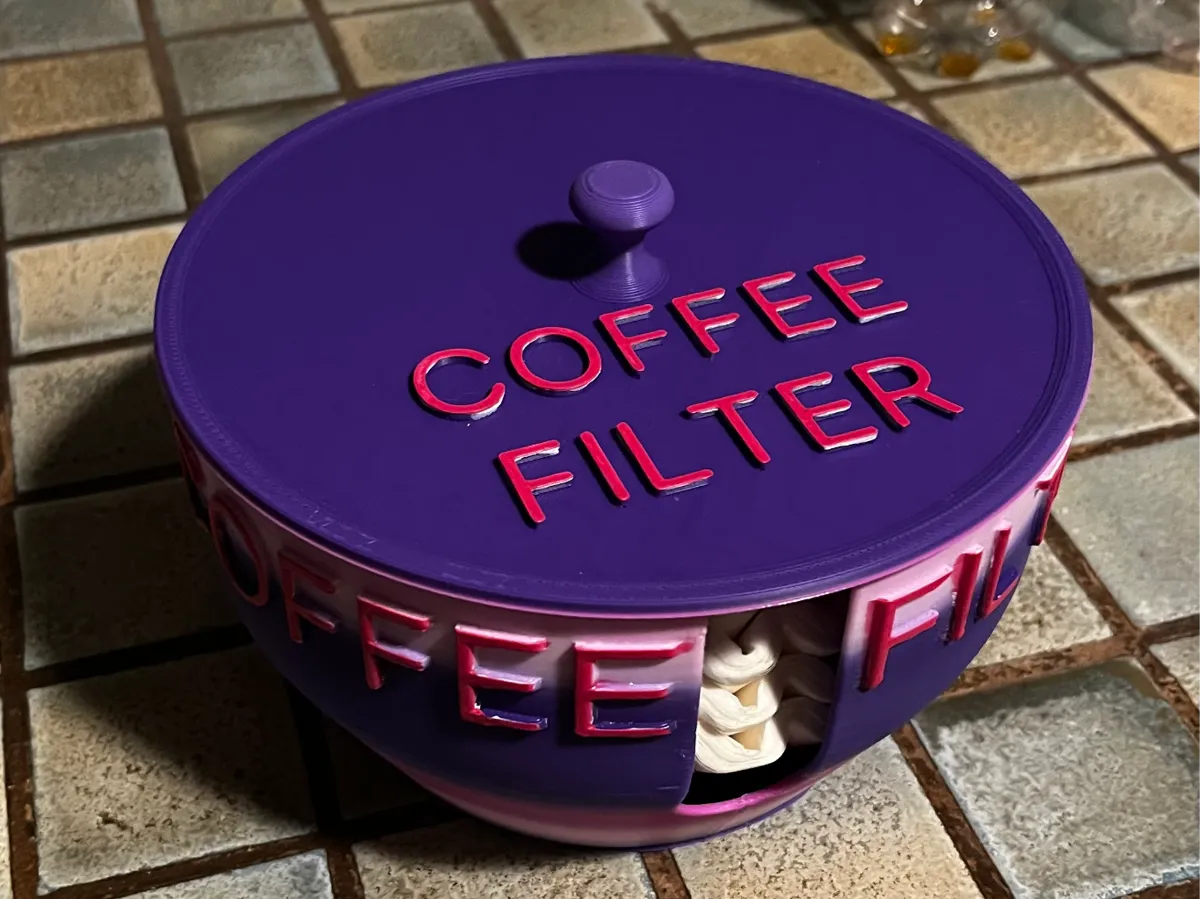 Coffee Filter Container 12-cup Value Pack Tall - Free 3D Print Model ...