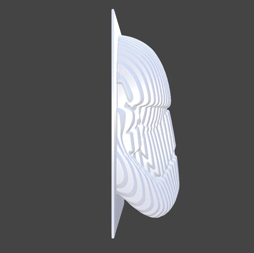 Layered Clone Trooper Relief - Free 3D Print Model - MakerWorld