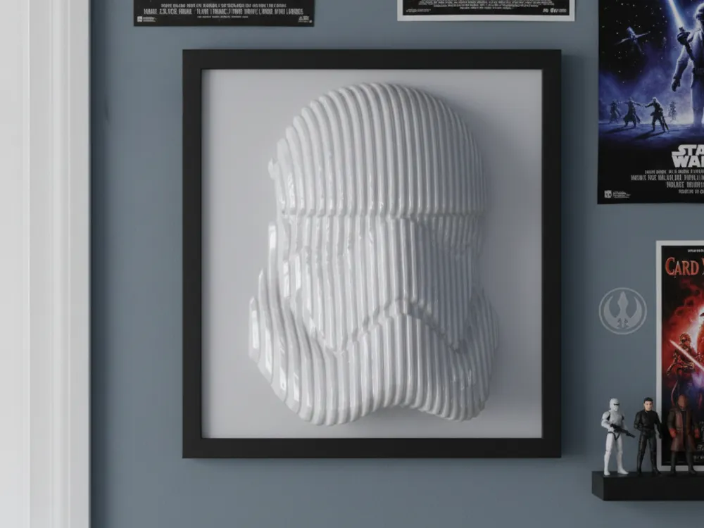 Bas-relief de Clone Trooper en couches - Modèle d'Impression 3D Gratuit ...