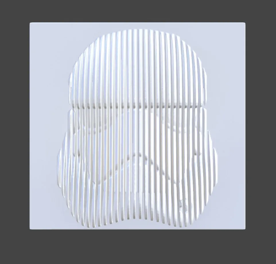 Bas-relief de Clone Trooper en couches - Modèle d'Impression 3D Gratuit ...