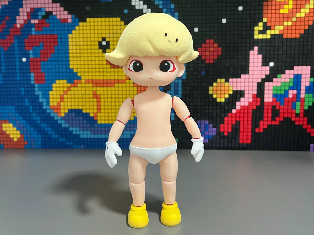 dimoo-figurine articulée-hauteur environ 26CM-deux versions (corps PLA ...
