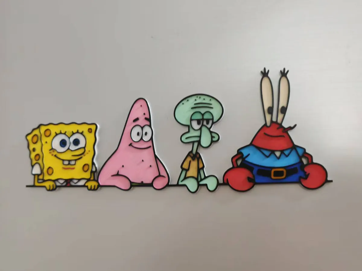 SpongeBob SquarePants Refrigerator Magnets 2 (SpongeBob + Patrick Star ...