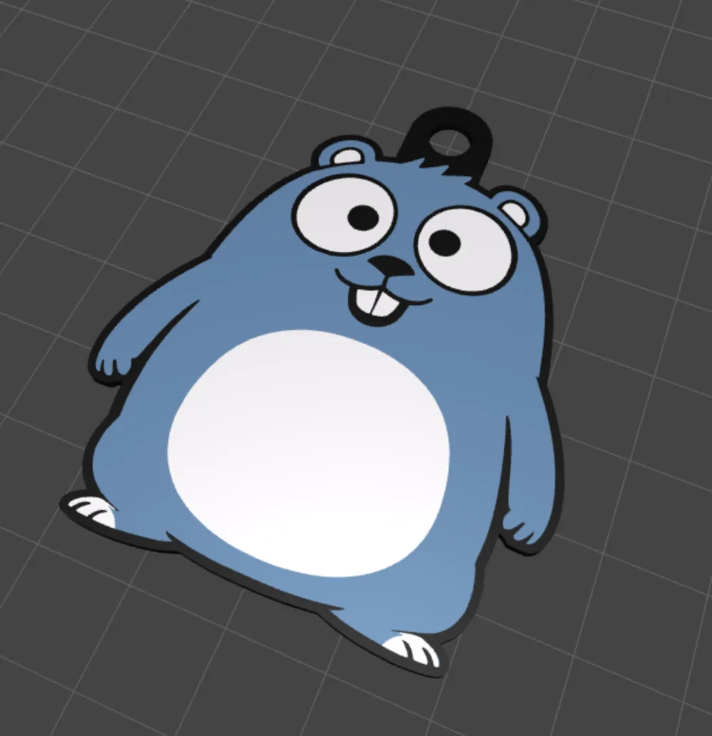 Grizzy and the Lemmings, aka Tabodi keychain - Free 3D Print Model ...