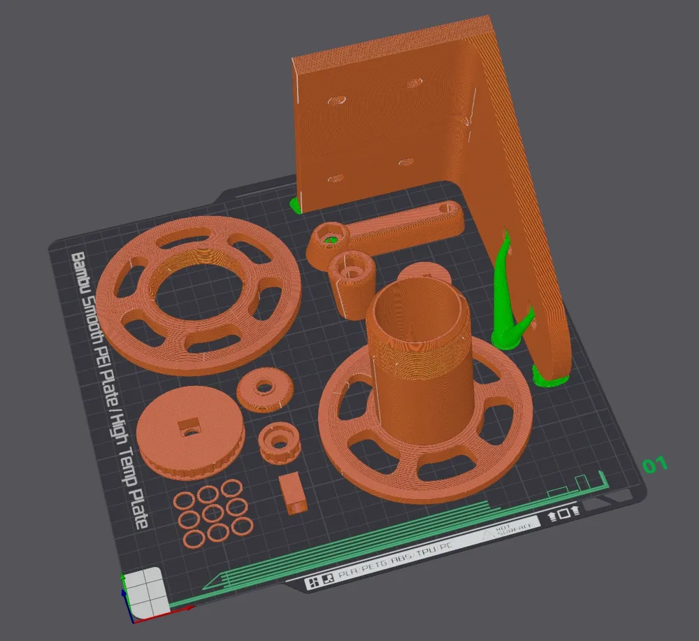 Simple Filament Spool Rewinder V1.1 - Free 3D Print Model - MakerWorld