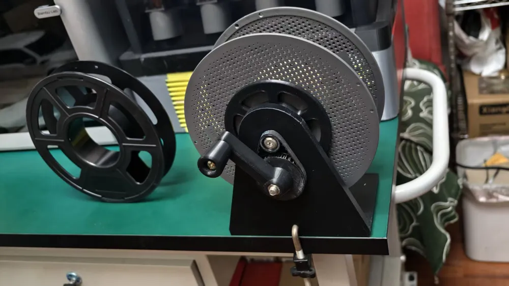 Simple Filament Spool Rewinder V1.1 - Free 3D Print Model - MakerWorld