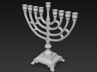 Traditional Hanukkah Menorah – Life Size Broken Up by Timberlake ...