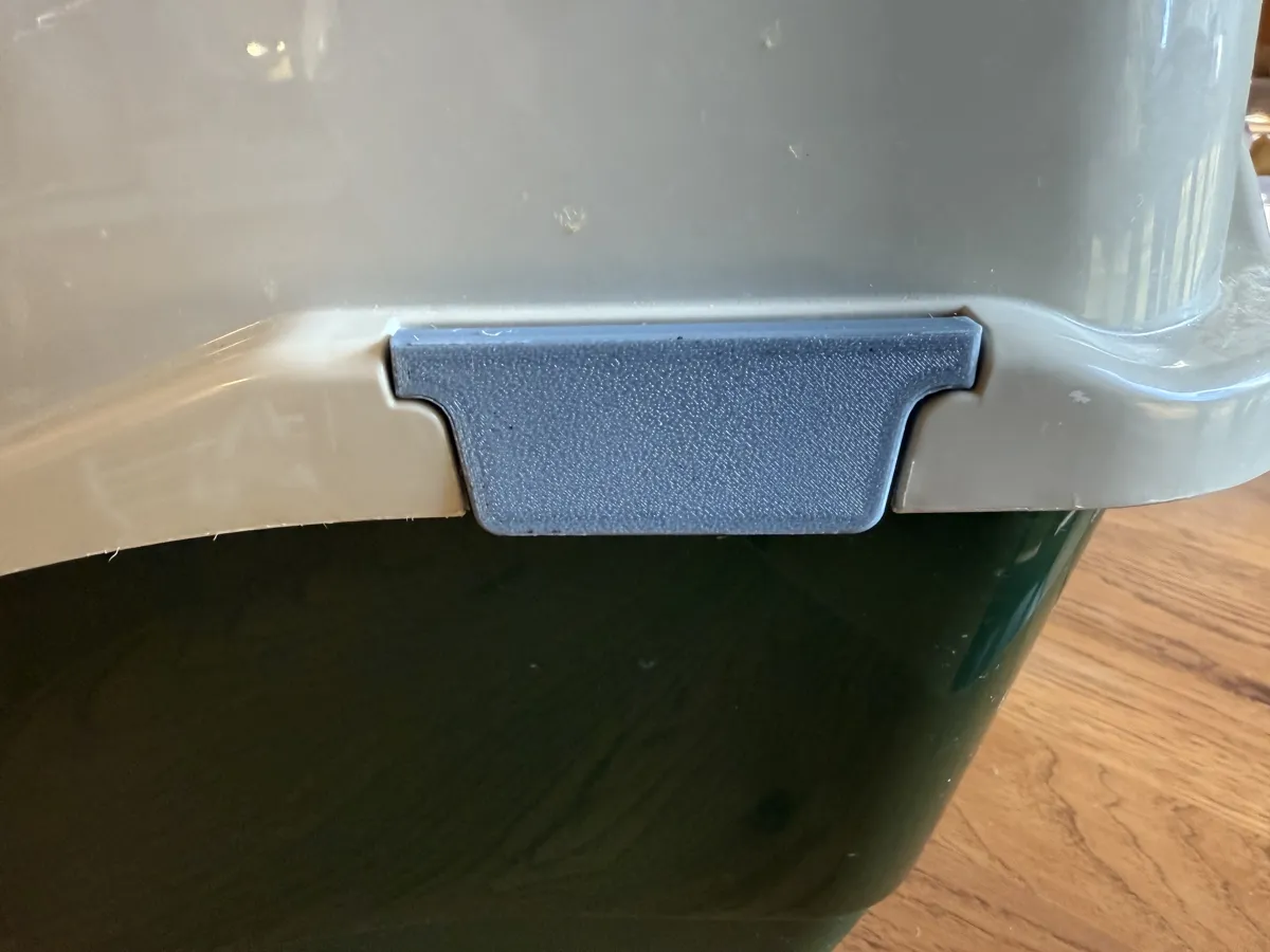 Cat Litter Box Cover Clip - Free 3D Print Model - MakerWorld