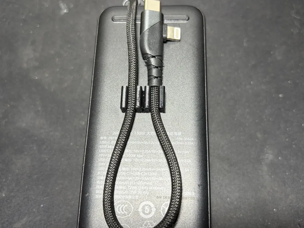 [1 gram] Power Bank Data Cable Organizer Clip/Cable Organizer by ...