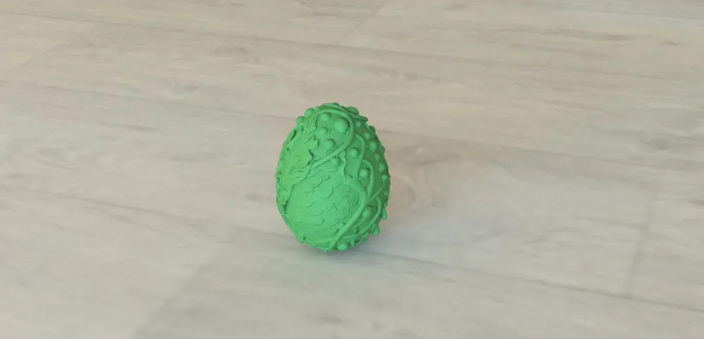 Forest Dragon Egg - Free 3D Print Model - MakerWorld