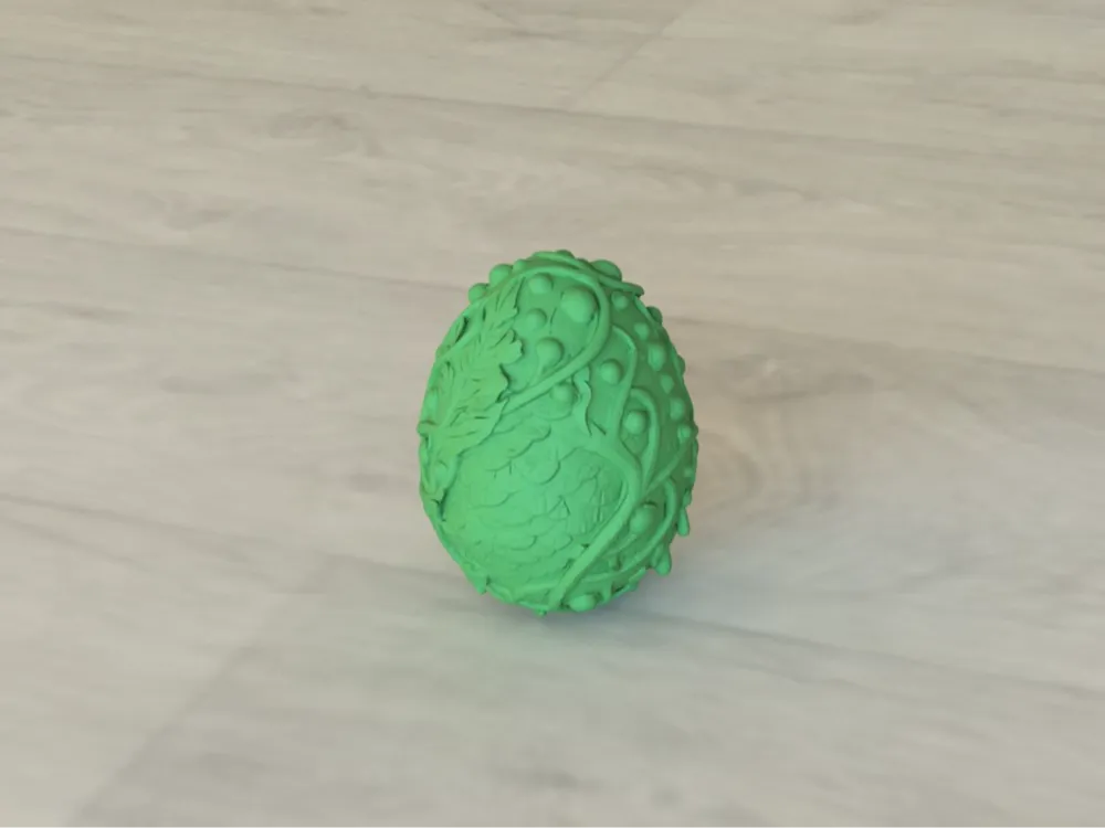 Forest Dragon Egg - Free 3D Print Model - MakerWorld