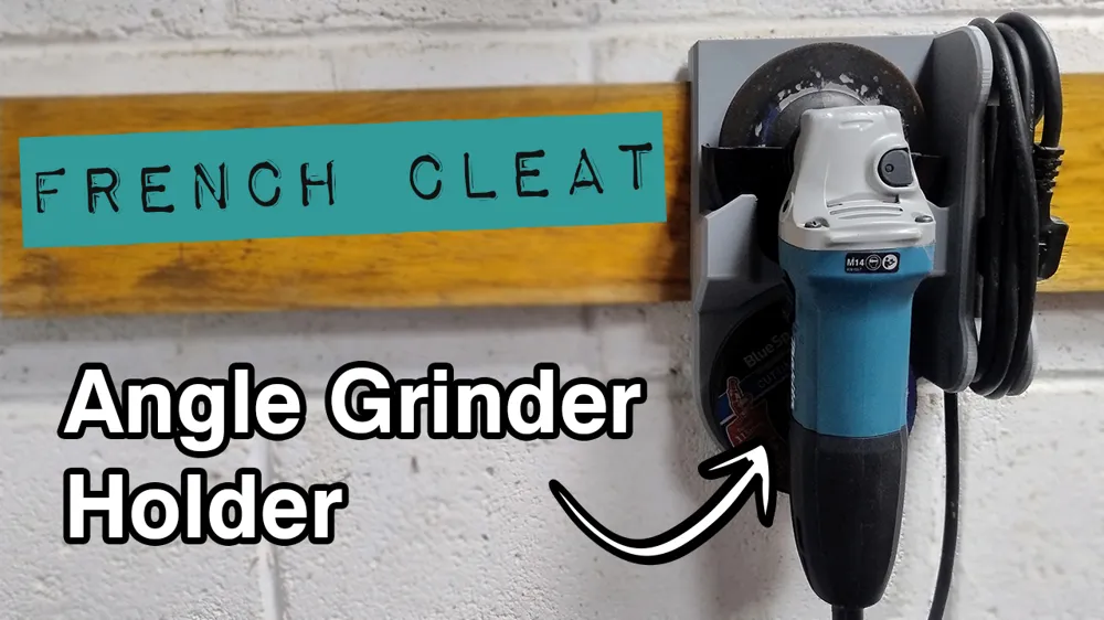 Angle Grinder Holder for French Cleat Wall - Free 3D Print Model ...