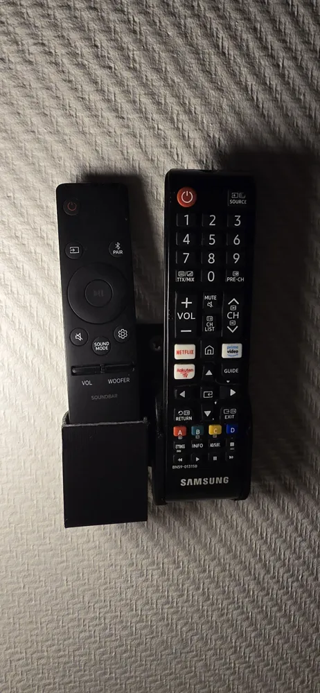 Samsung remote wallholder - Free 3D Print Model - MakerWorld
