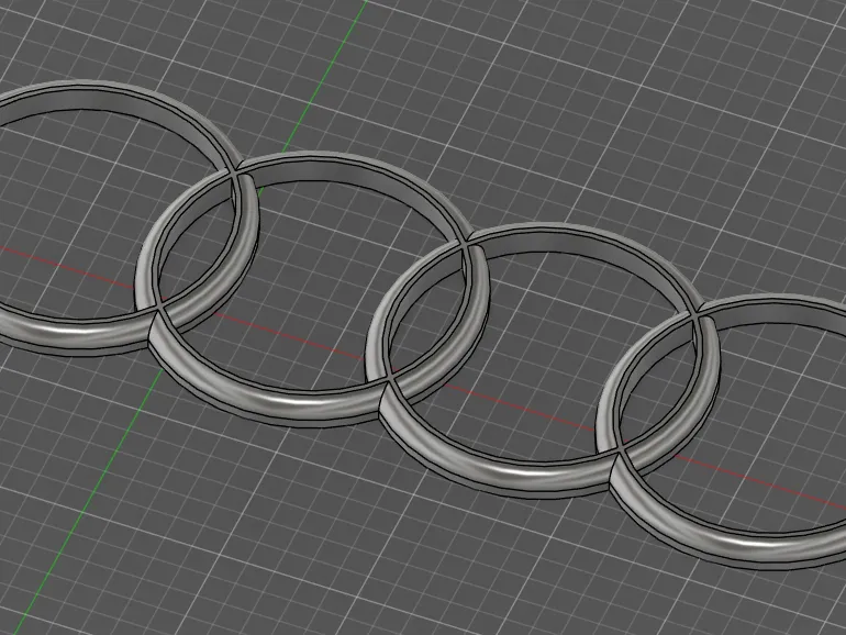 Audi logo - Free 3D Print Model - MakerWorld