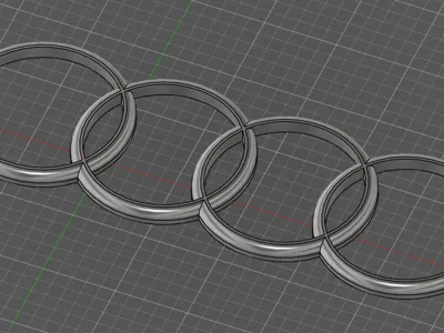 Audi logo - Free 3D Print Model - MakerWorld