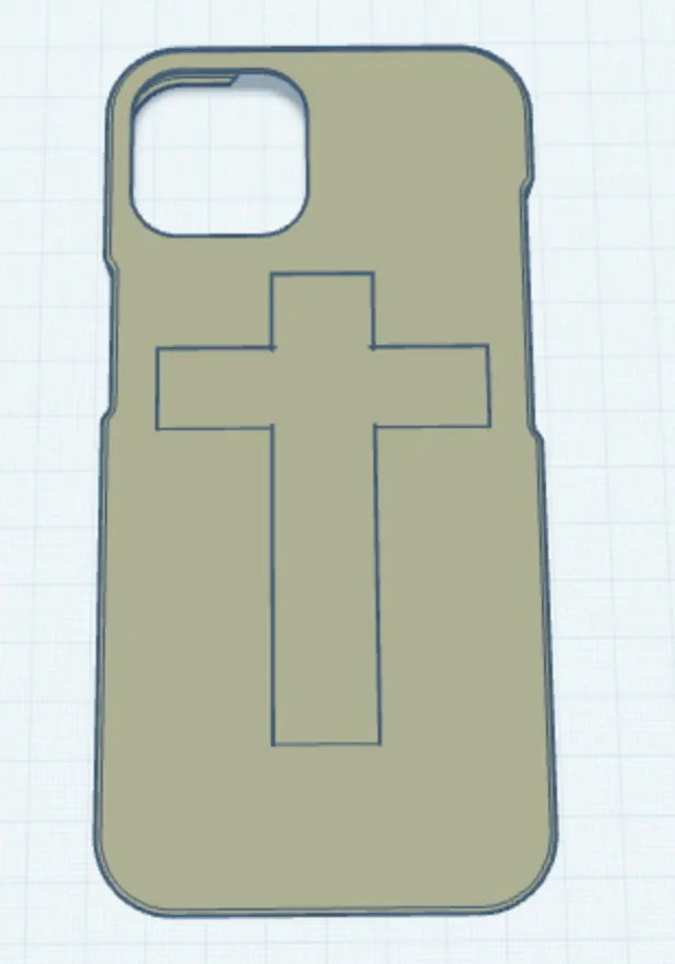 iPhone 14 case cross by user_2399602045 MakerWorld: Download Free 3D Models